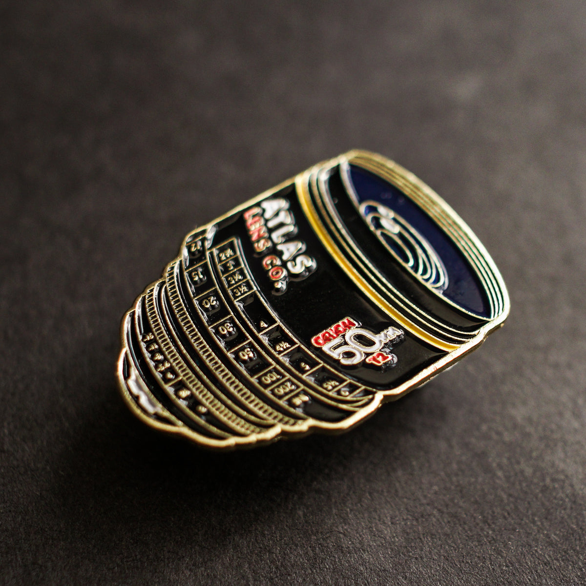 50mm Atlas Anamorphic Lens Enamel Pin – Filmsticks